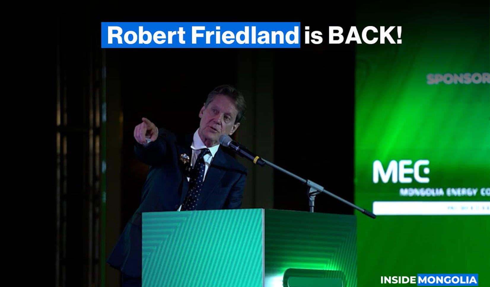 Robert Friedland is BACK!